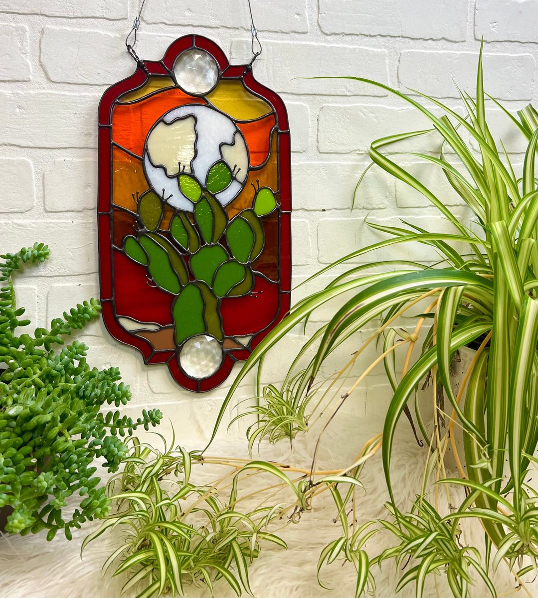 Cactus panel – Cold Heart Glass co