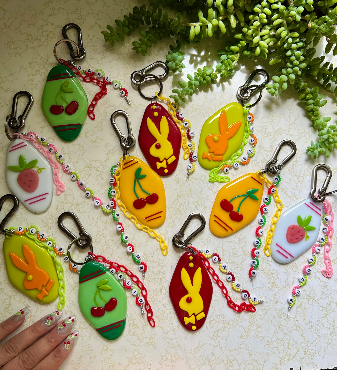 Key chains – Cold Heart Glass co